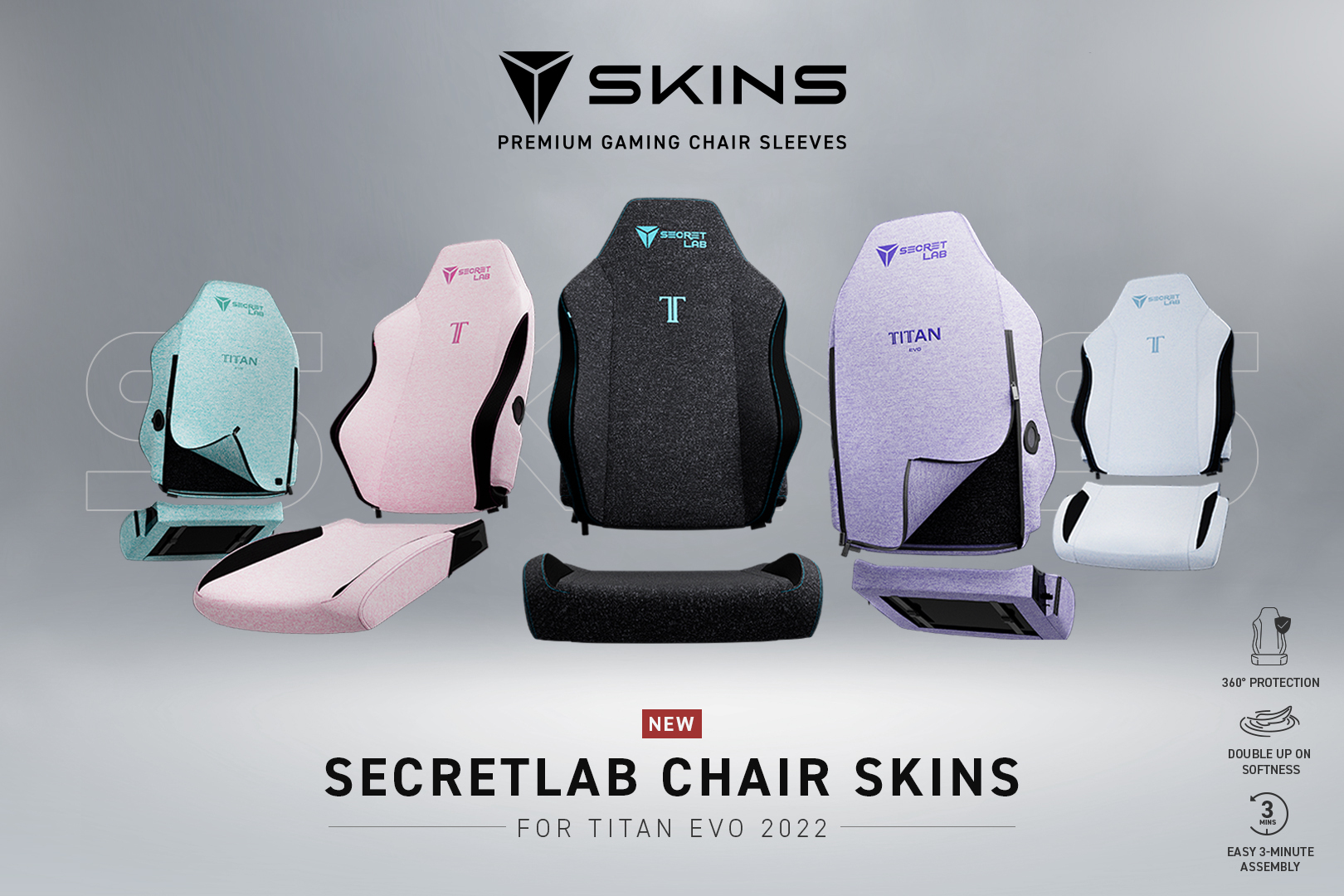 Secretlab annuncia le Skins, per poter cambiare lo stile della vostra ...
